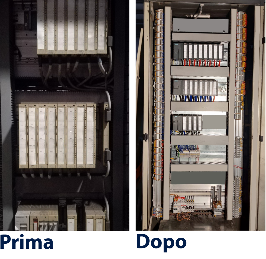 Montaggio di un PLC di ultima generazione con sistema di teleassistenza ...